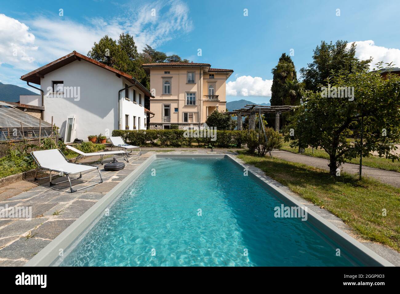Swiss mountain swimming pool hi-res stock photography and images - Alamy