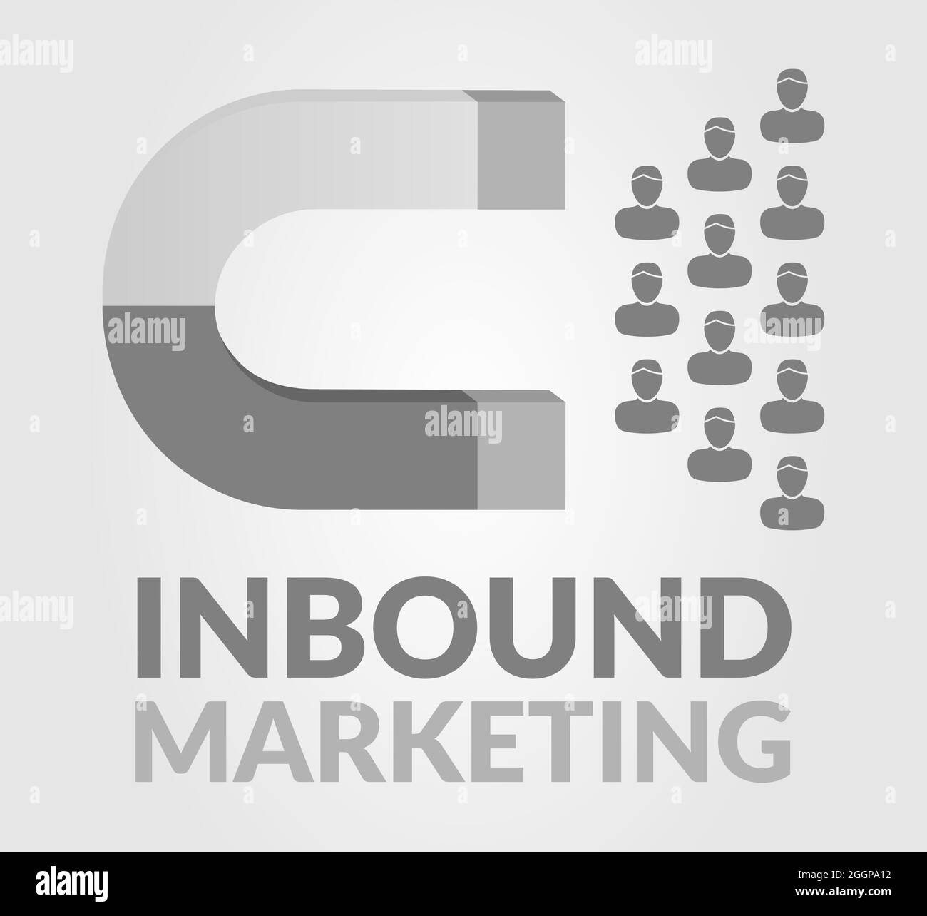 Gray Inbound Marketing Stock Vector Image & Art - Alamy