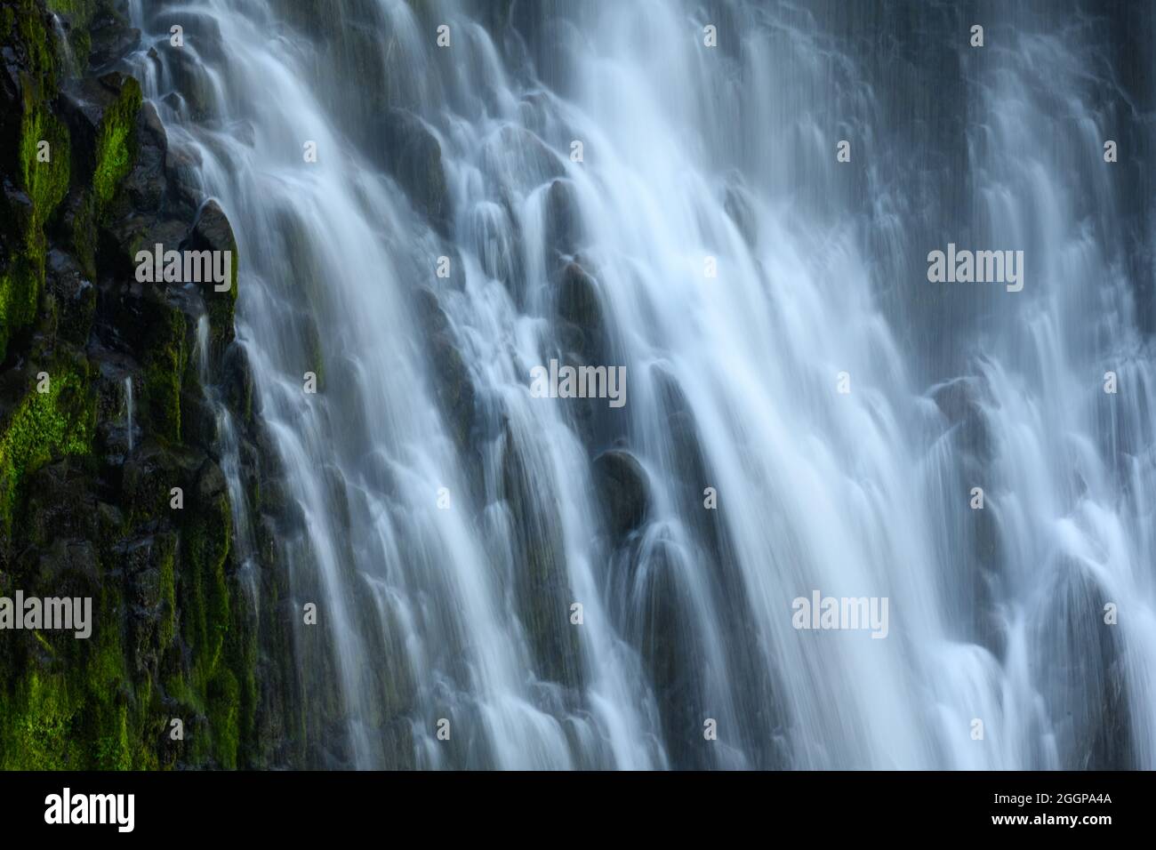 Waterfall close up. Salt Creek Falls. Crescent, Oregon, USA Stock Photo ...