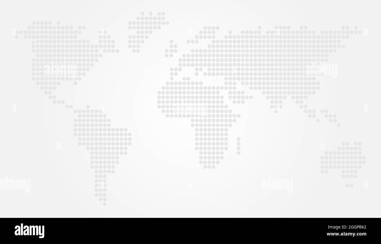 Light World Map Vector Illustration Design with Circles Stock Vector ...