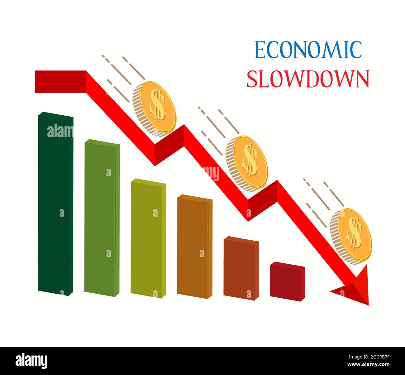 Economic slowdown in the world economy due to covid 19 Stock Photo - Alamy