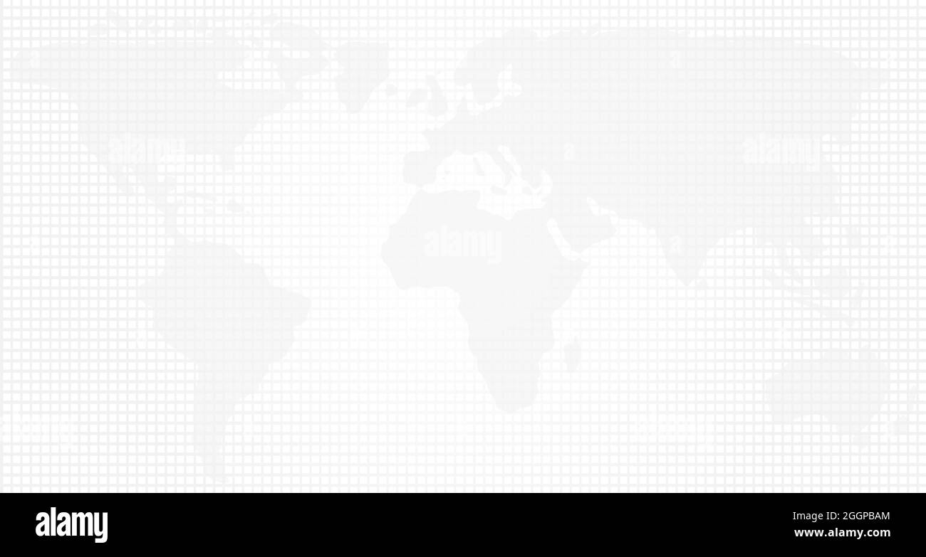 Light World Map Vector Illustration With Square Pattern Stock Vector ...