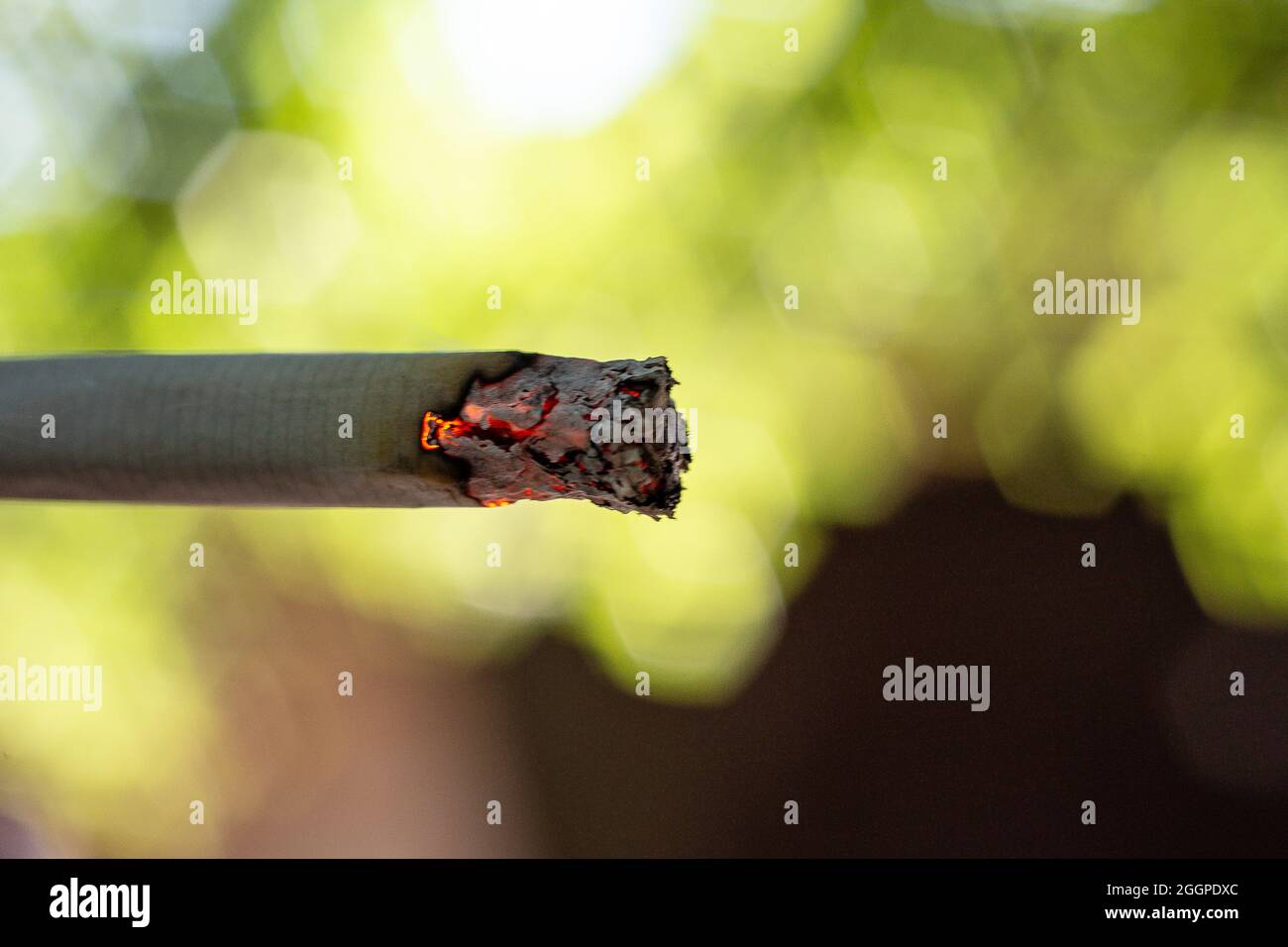 Half smoked cigarette hi-res stock photography and images - Alamy