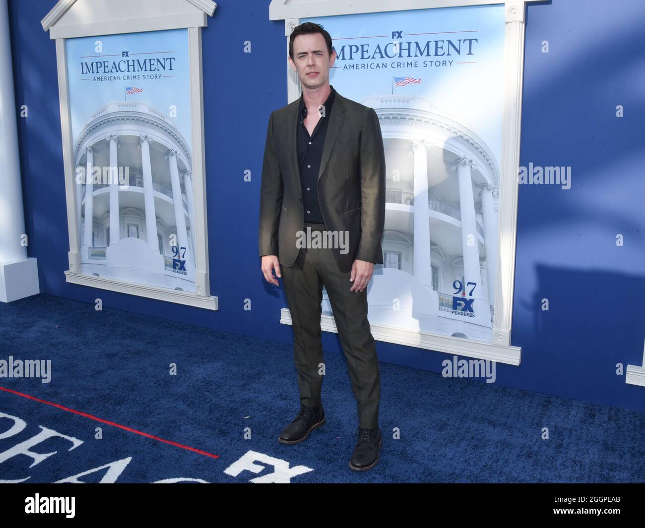 01 September 2021 - West Hollywood, California - Colin Hanks. FX's ...