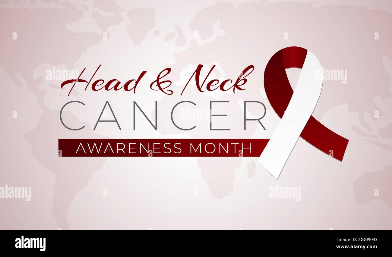 Head and Neck Cancer Awareness Month Background Illustration Stock ...