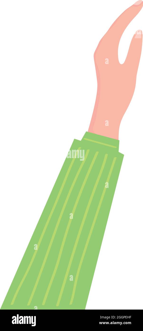 human arm with green cloth Stock Vector Image & Art - Alamy