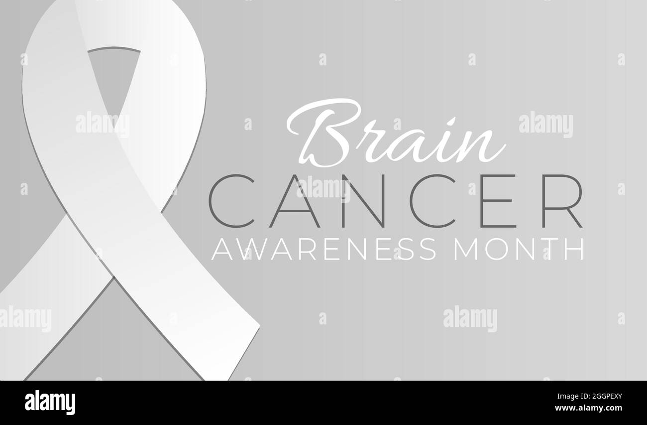 Gray Brain Cancer Awareness Month Background Illustration Stock Vector ...