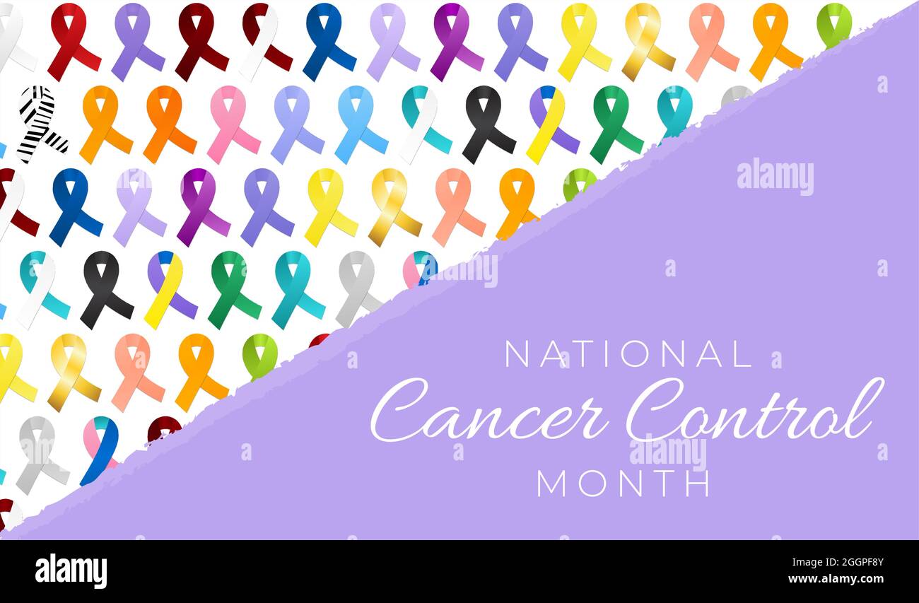 National Cancer Control Month Background Illustration Stock Vector ...