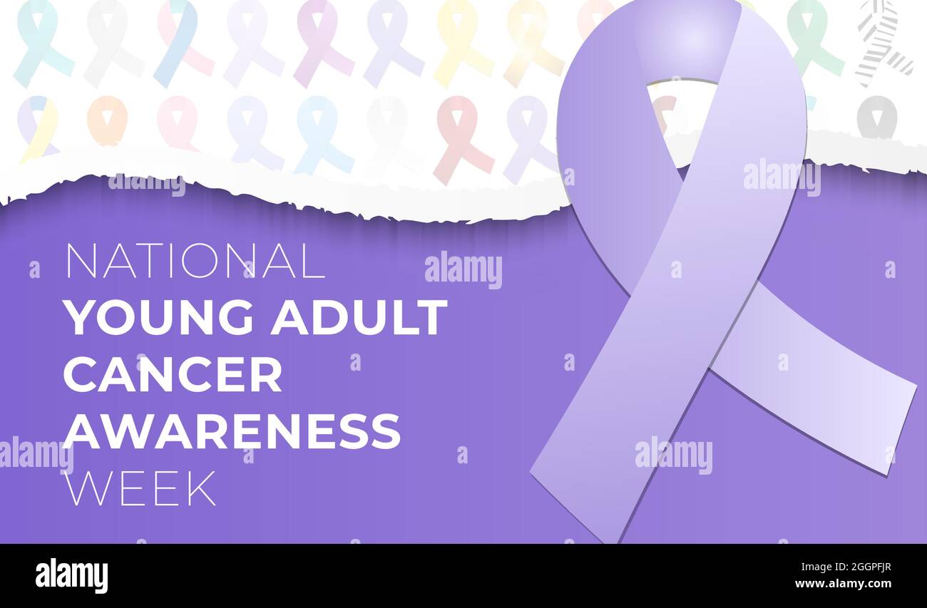 Symbol image awareness ribbon purple Stock Vector Images - Alamy