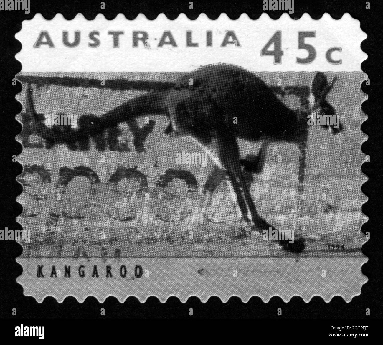 Australia stamp kangaroo hi-res stock photography and images - Alamy