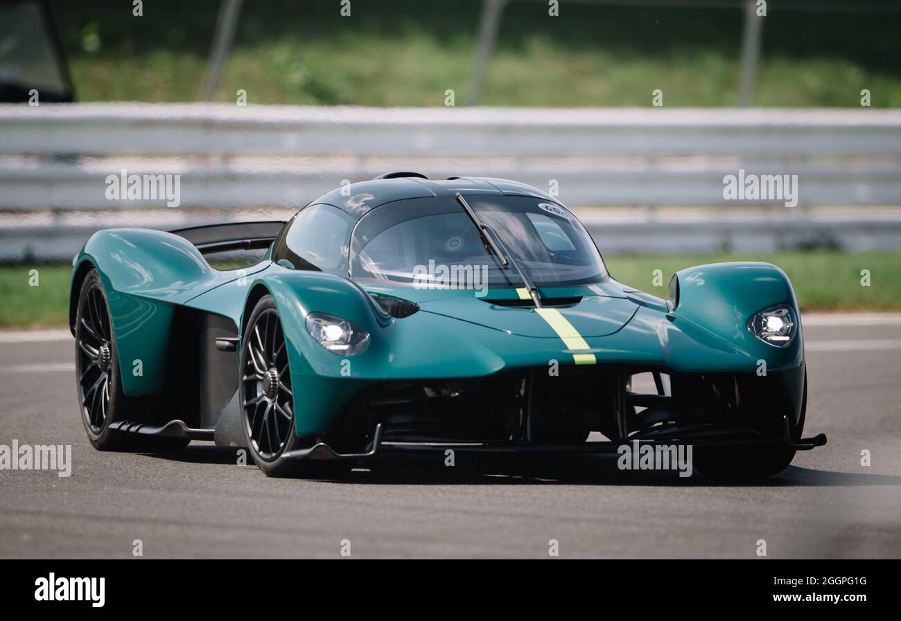 Aston Martin Valkyrie at Silverstone race track Stock Photo - Alamy