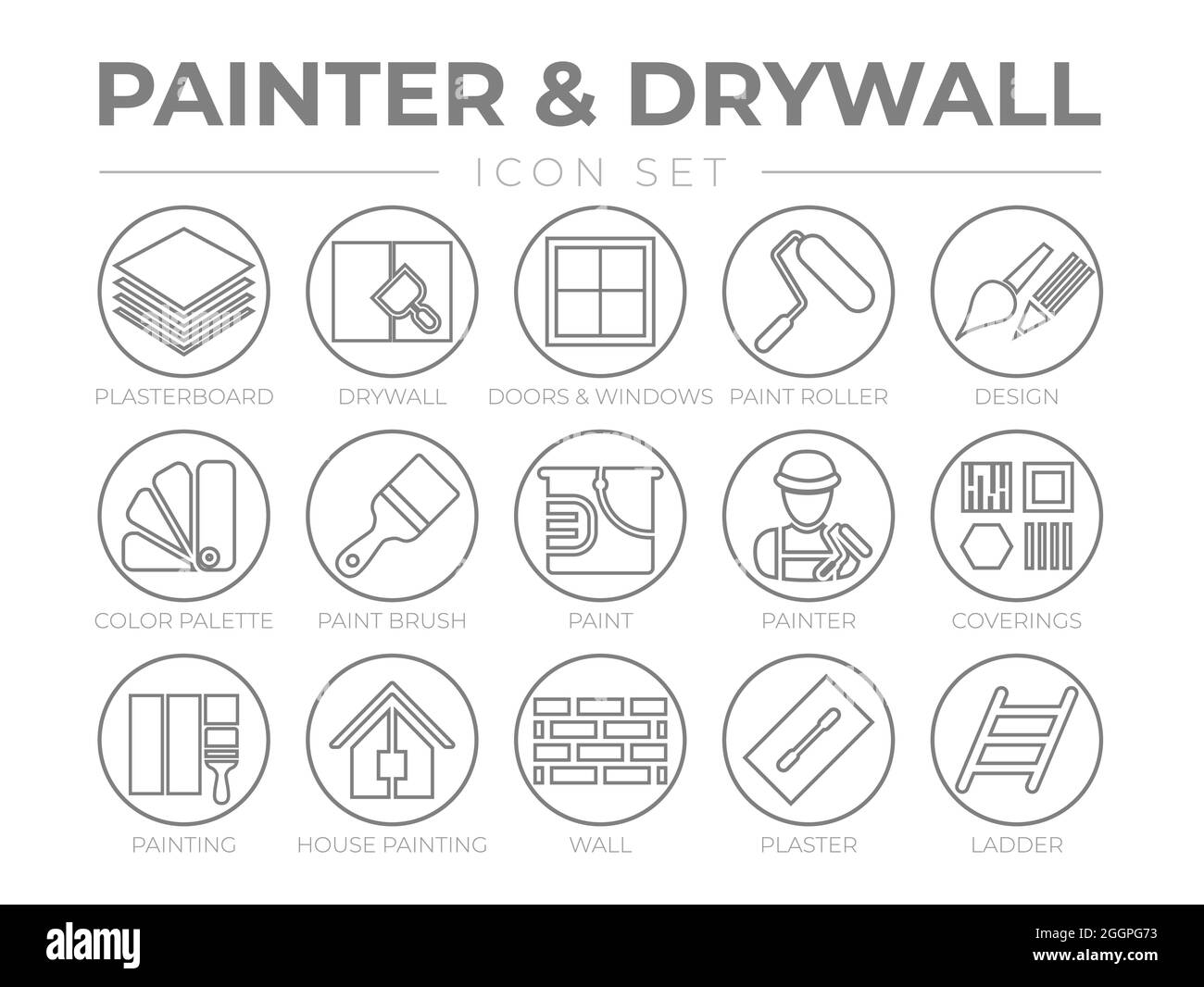 Color palette painting roller Black and White Stock Photos & Images - Alamy