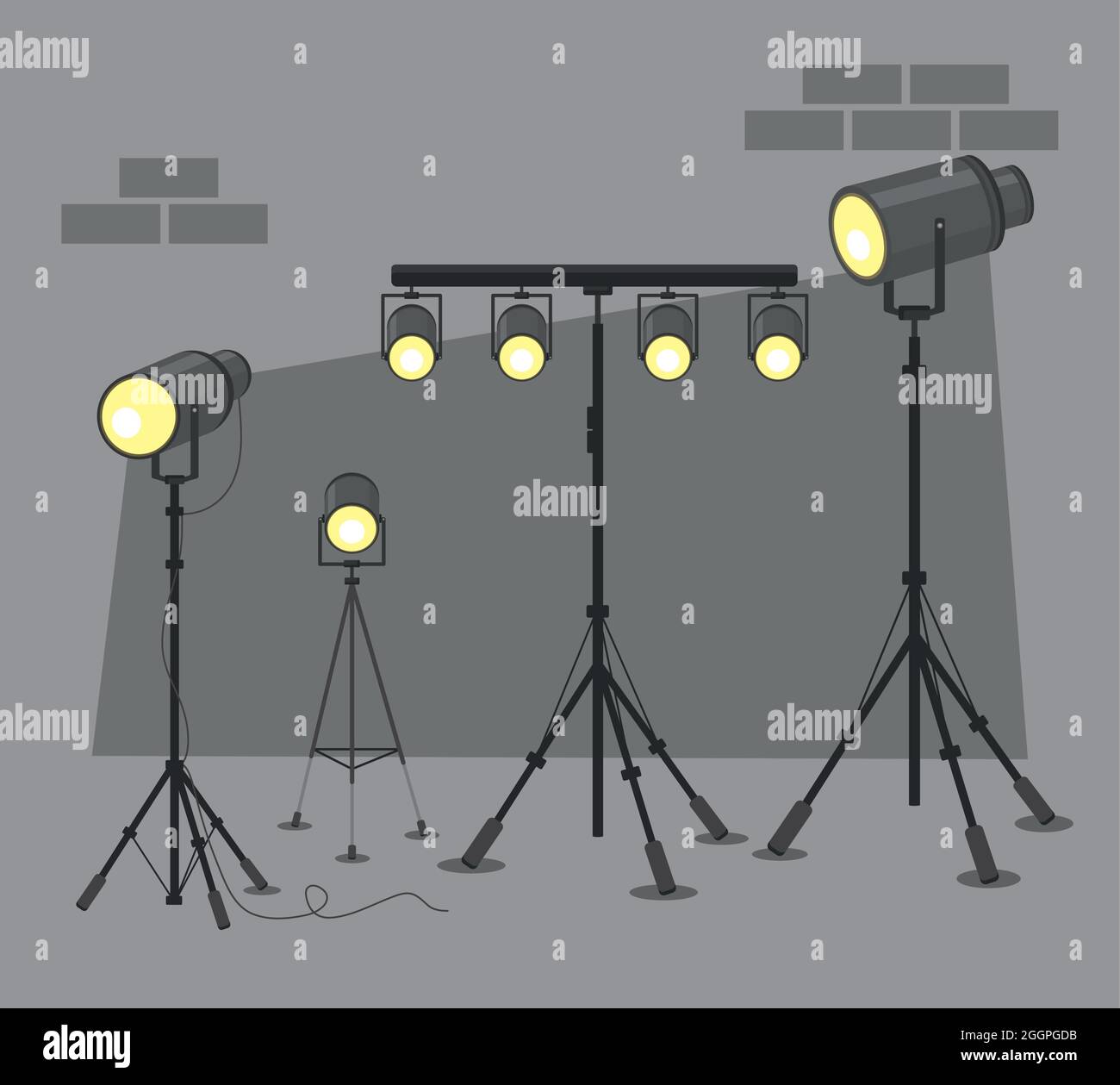 spotlight icon group Stock Vector Image & Art - Alamy