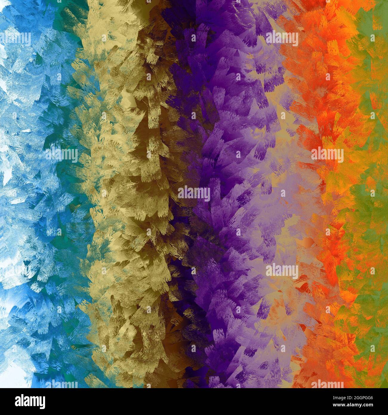 Vertical multicoloured lines with big brush strokes distortion Stock ...