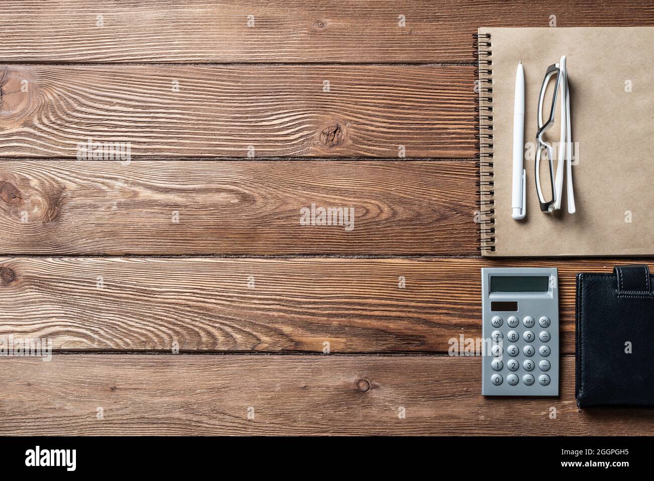 Still life of accountant office workspace Stock Photo - Alamy