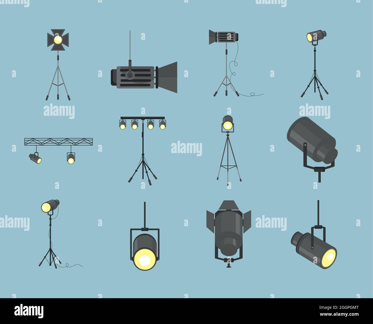 spotlight symbol collection Stock Vector Image & Art - Alamy