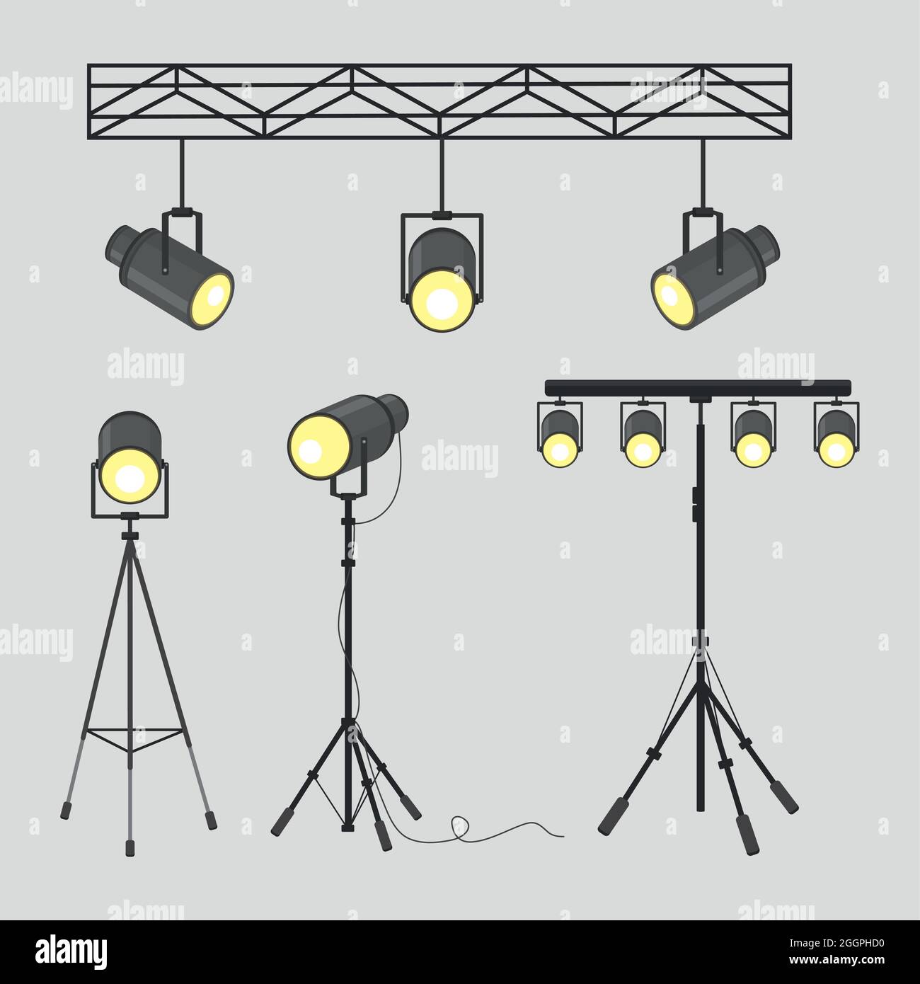 spotlight symbol set Stock Vector Image & Art - Alamy