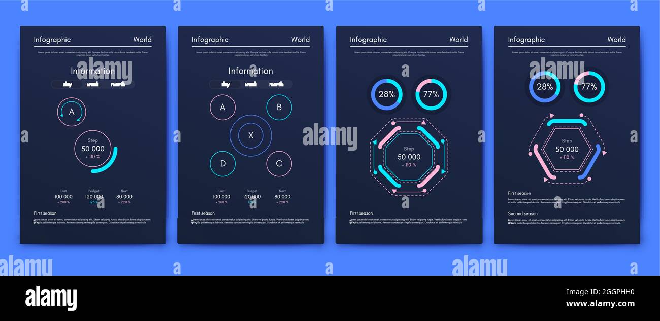 Vector graphics infographics with mobile phone. Template for creating ...