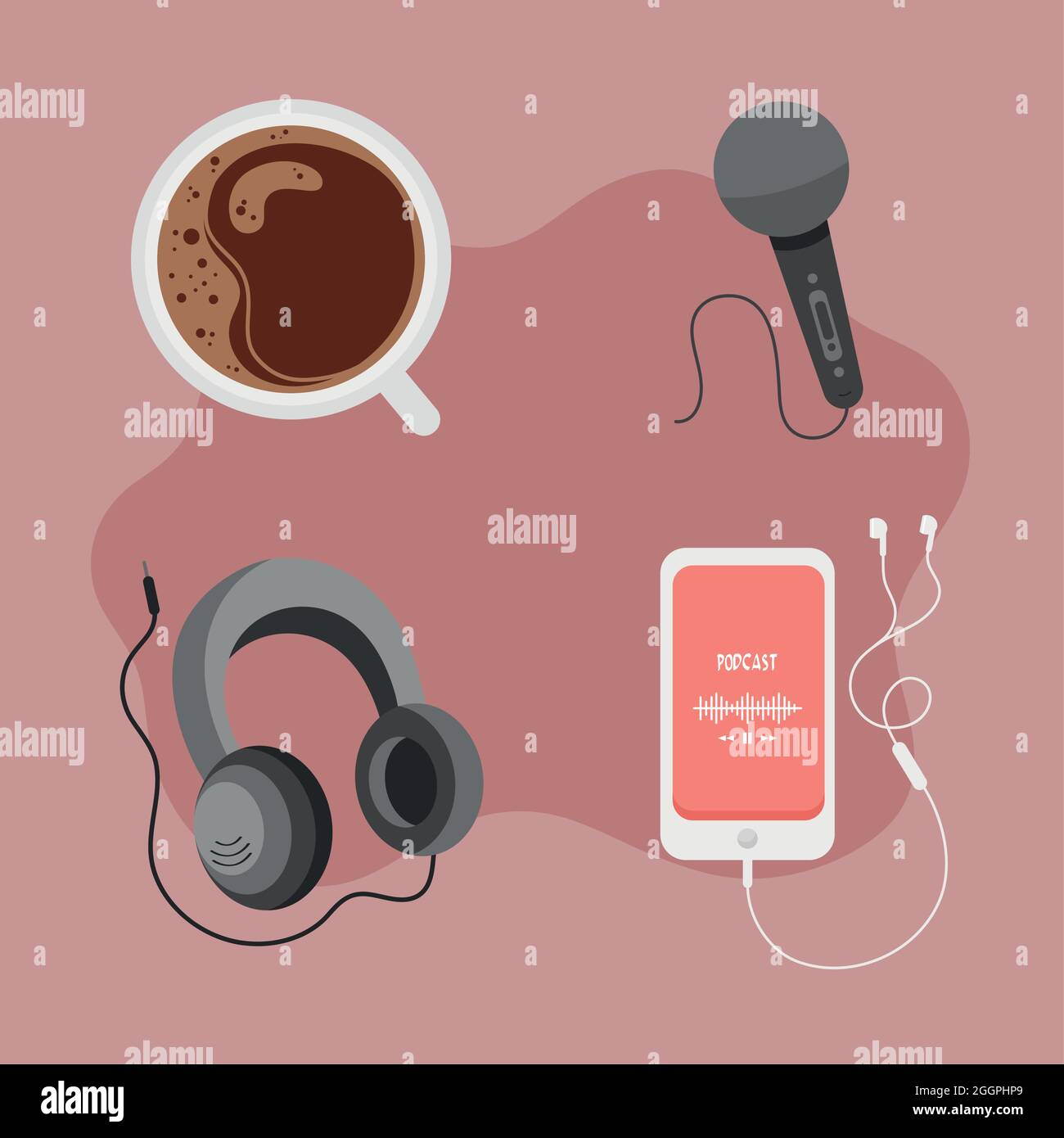 Podcast symbol set Stock Vector Image & Art - Alamy