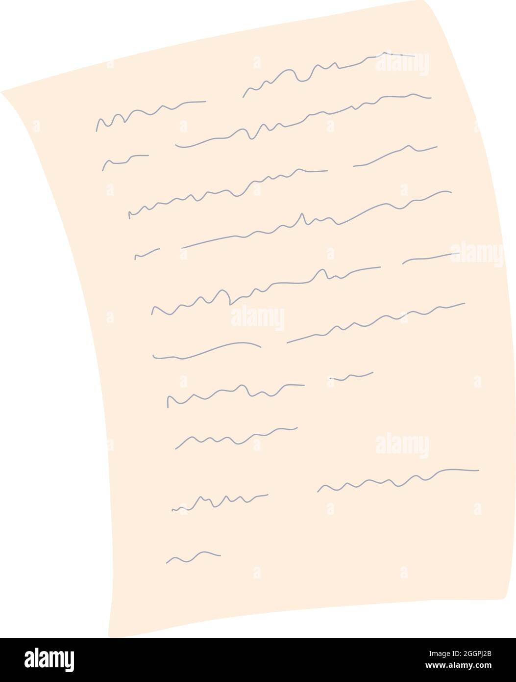 School writing paper icon cartoon vector. Write document Stock Vector ...