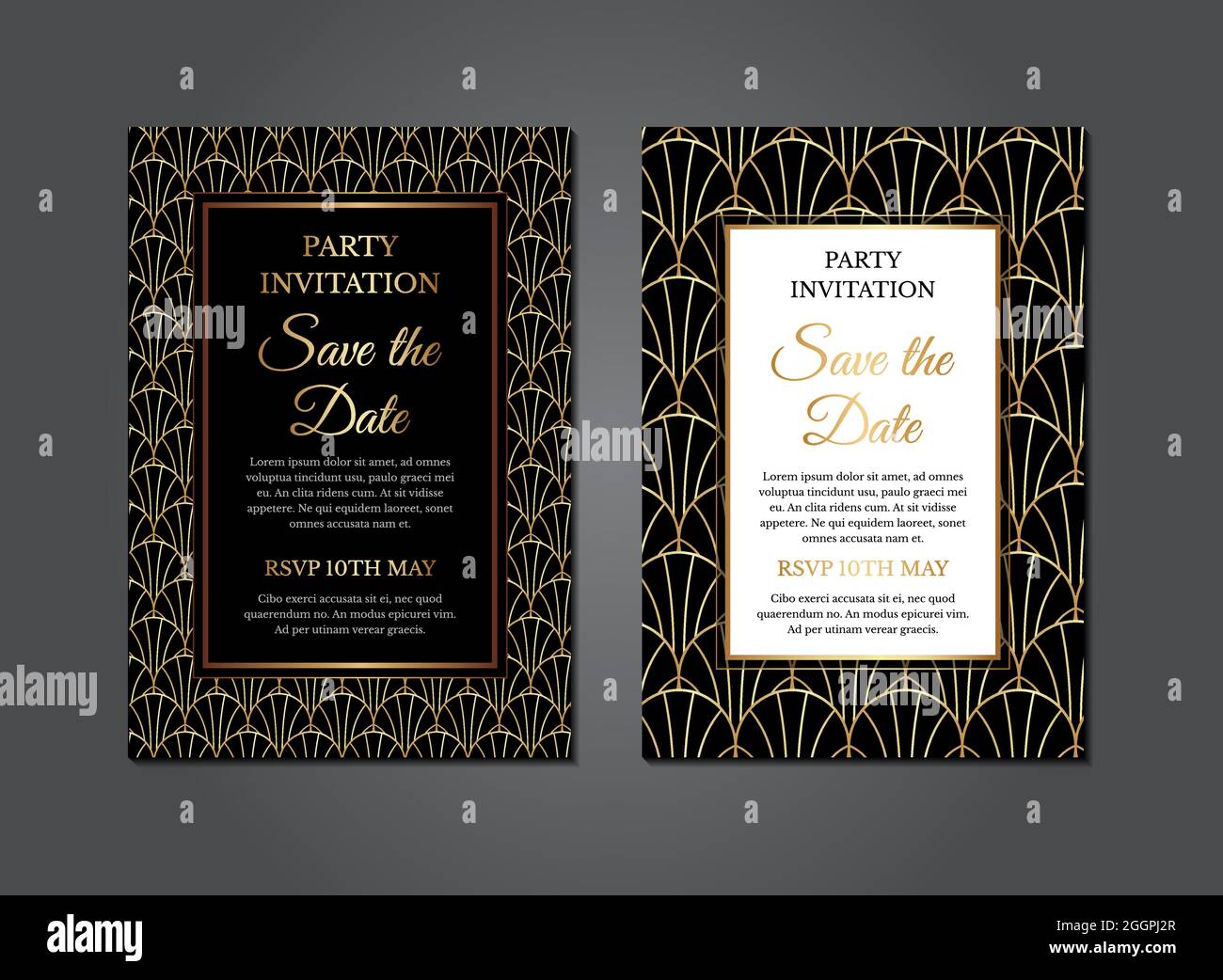 Art deco retro luxurious Stock Vector Images - Alamy