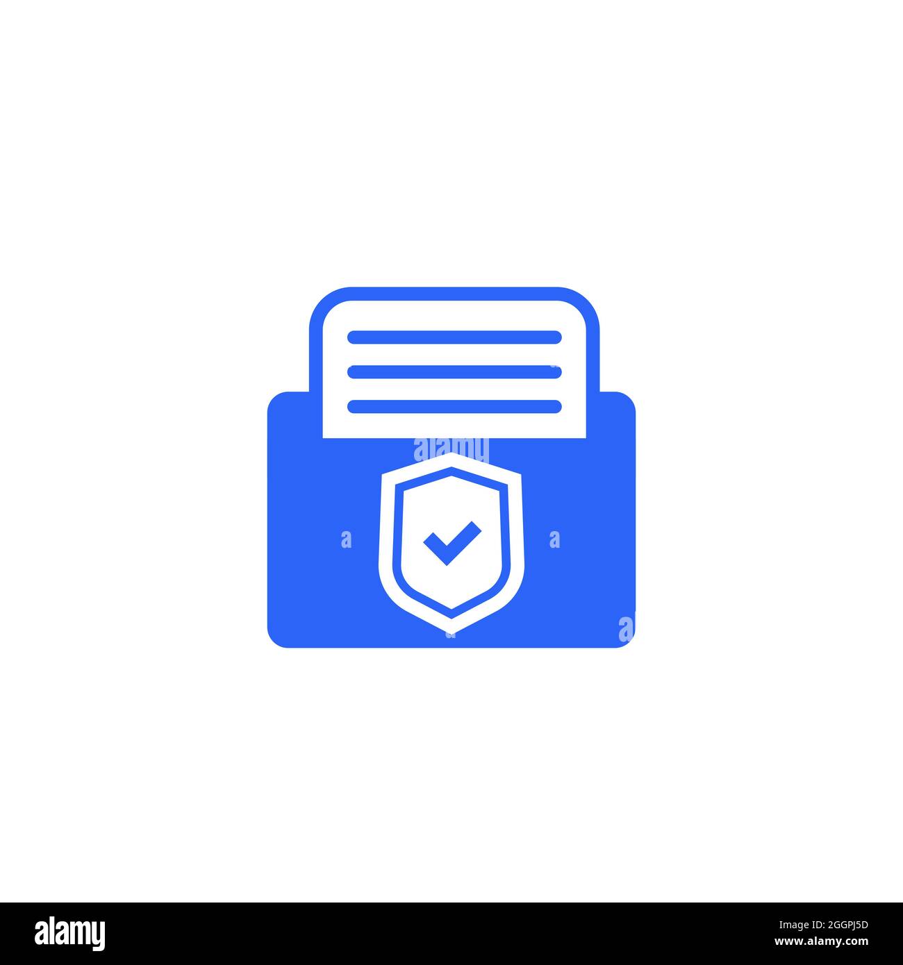 Protect folder icon on Stock Vector Images - Alamy