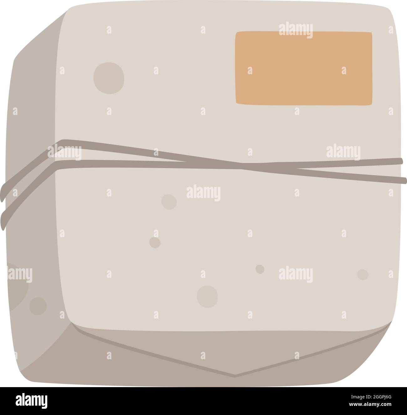 Parcel box icon cartoon vector. Delivery package Stock Vector Image ...