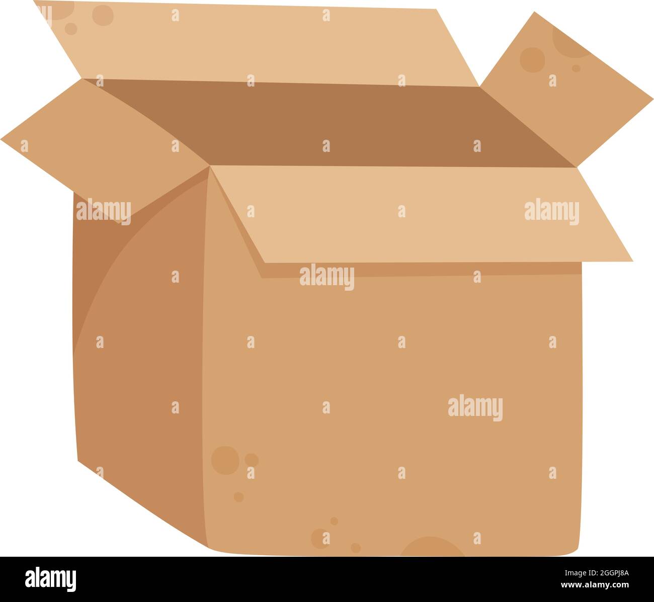 Parcel box icon cartoon vector. Delivery package Stock Vector Image ...