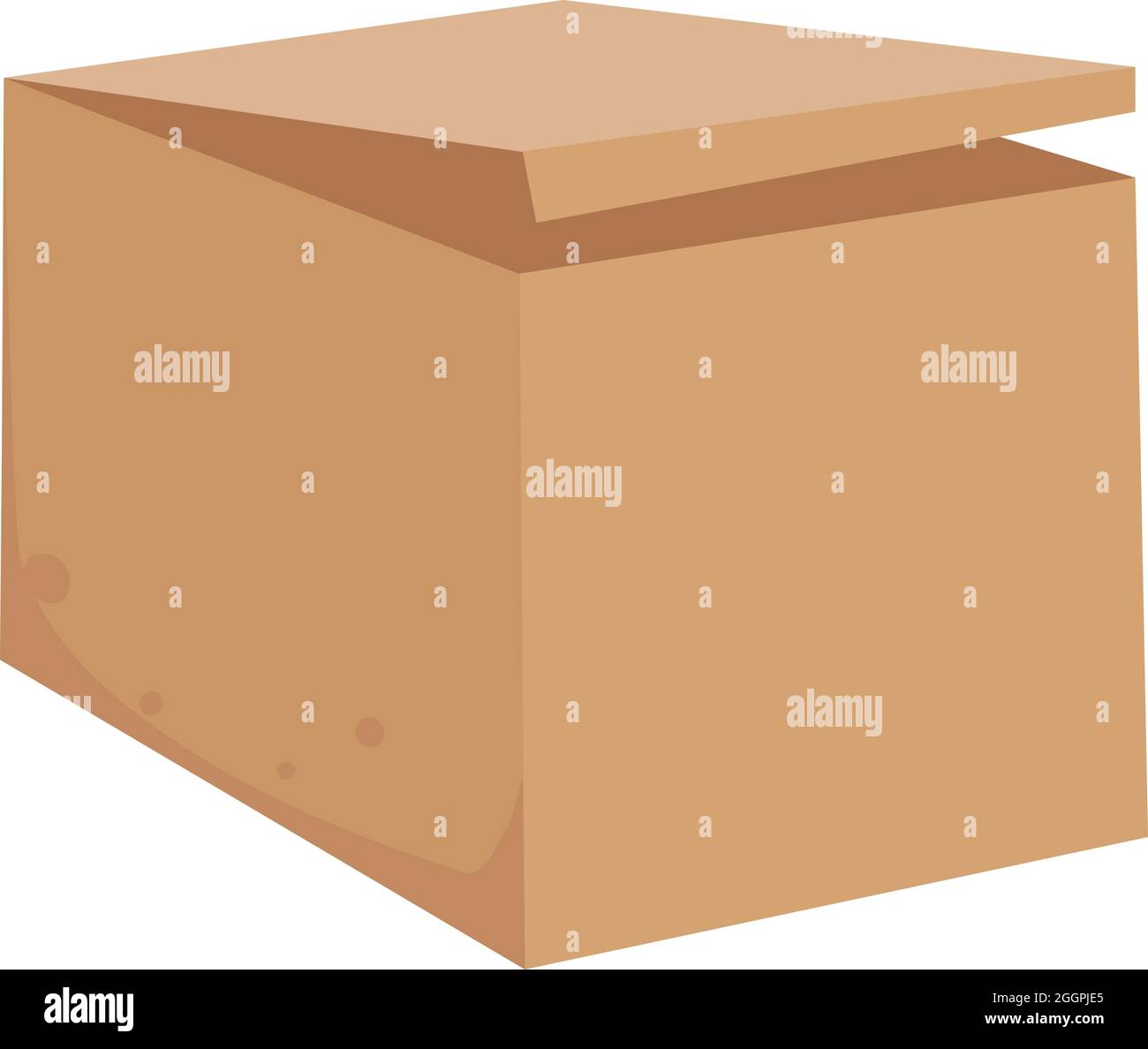 Parcel box icon cartoon vector. Delivery package Stock Vector Image ...