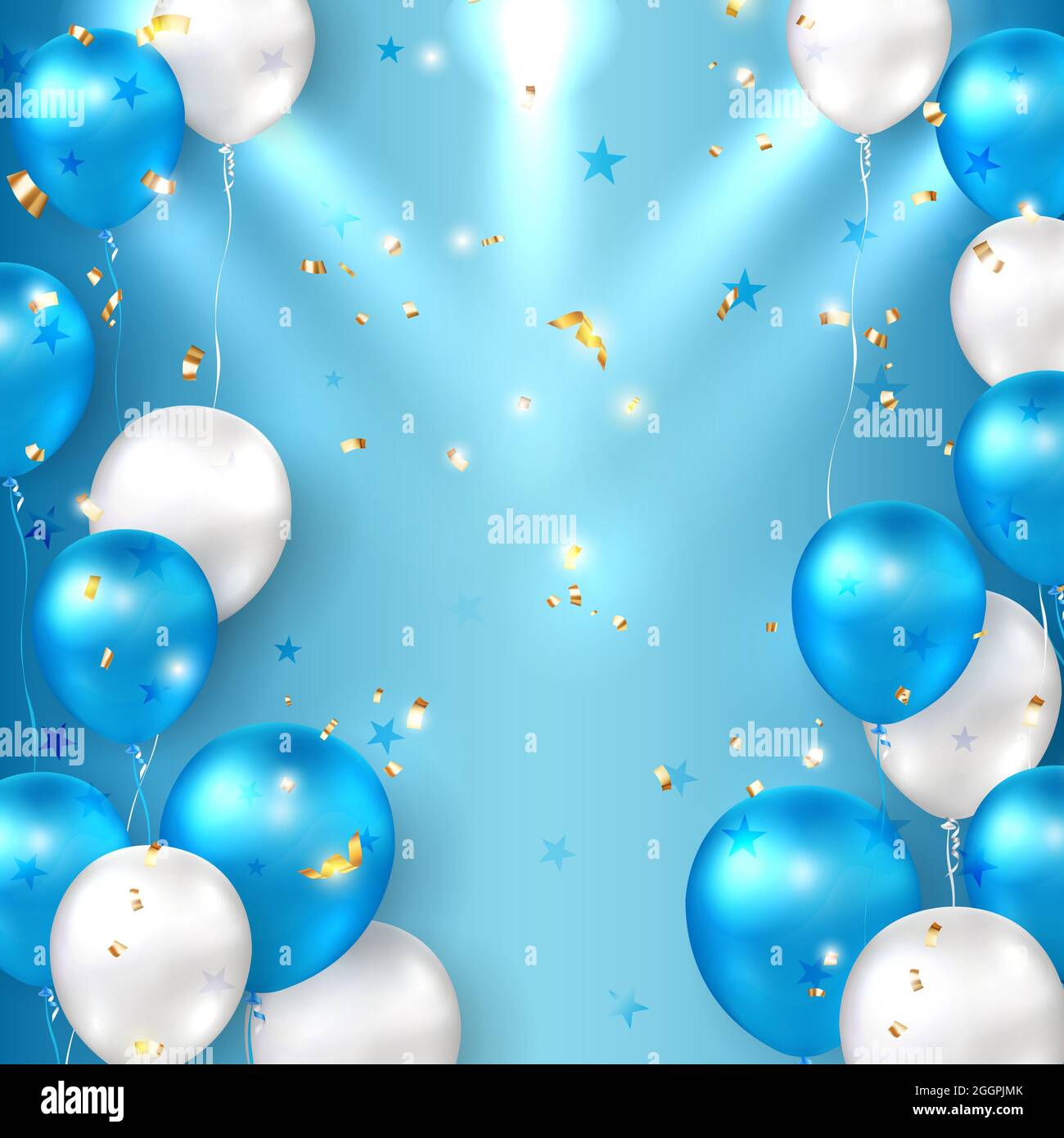 Blue And Silver Bunting