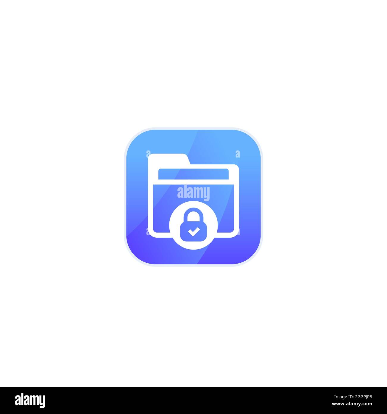 confidential folder, protected data vector icon Stock Vector Image ...