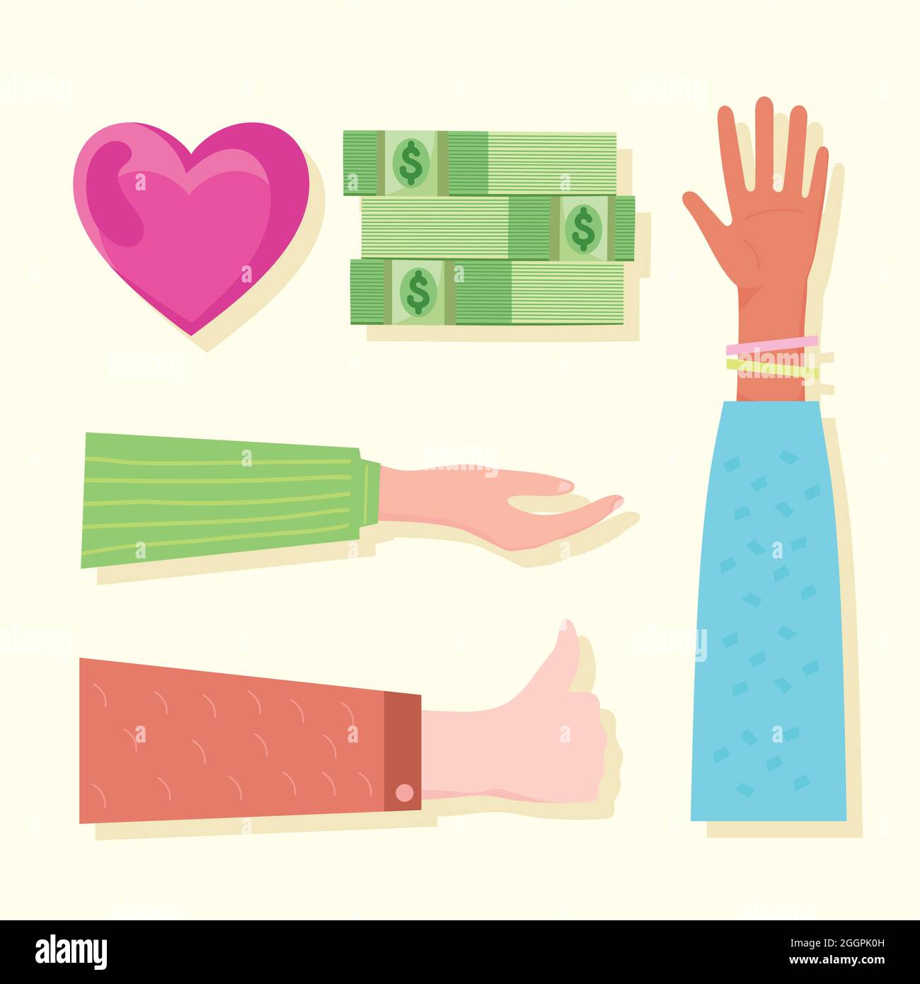 giving symbol set Stock Vector Image & Art - Alamy