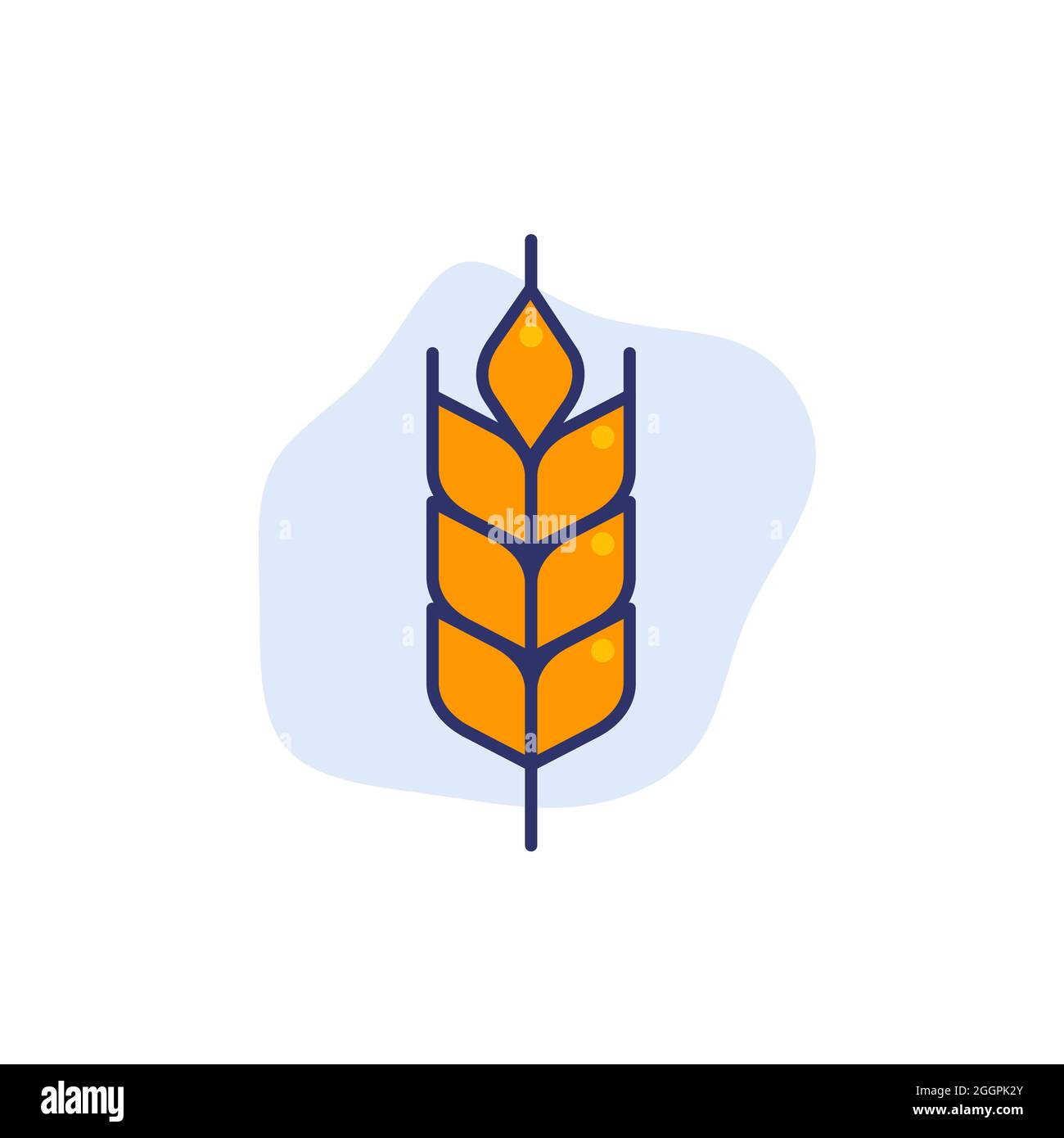 wheat vector icon with outline Stock Vector Image & Art - Alamy