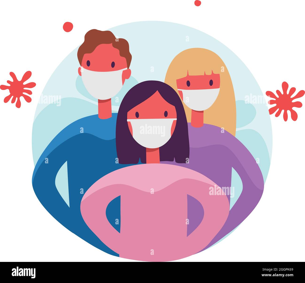People face mask icon cartoon vector. Coronavirus group Stock Vector ...