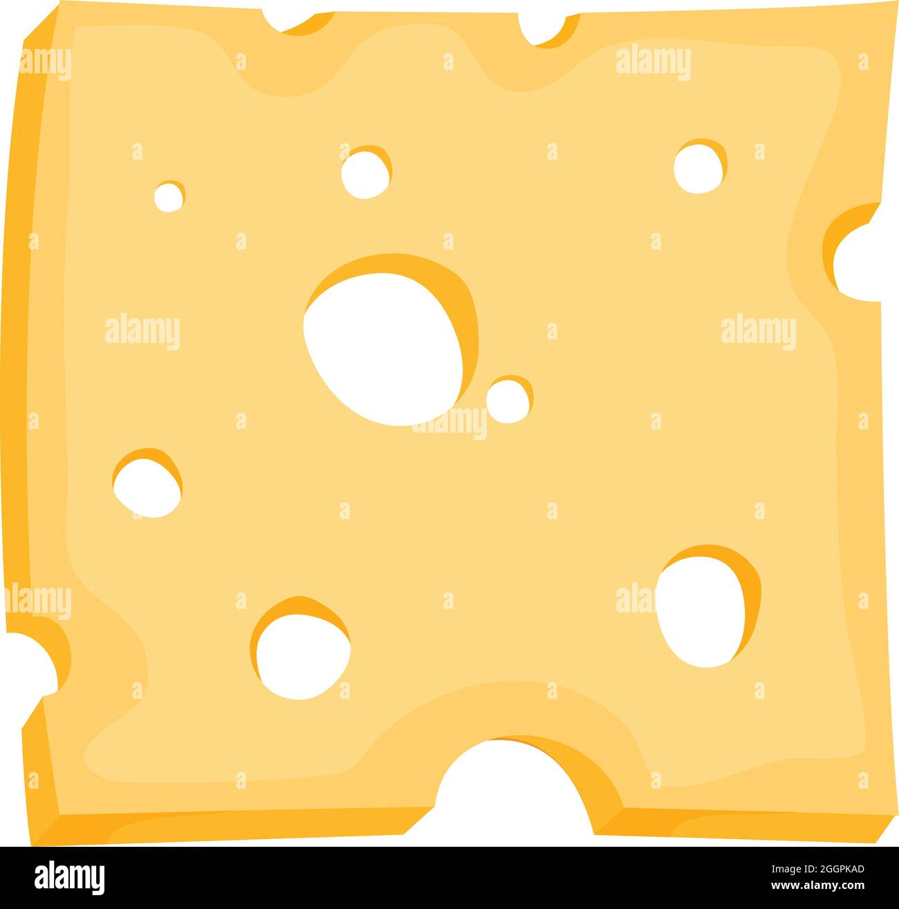 Cheese cheddar icon cartoon vector. Food slice cheese Stock Vector ...