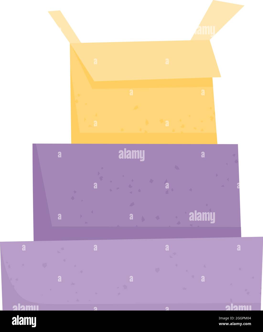 Delivery box icon cartoon vector. Carton parcel Stock Vector Image ...