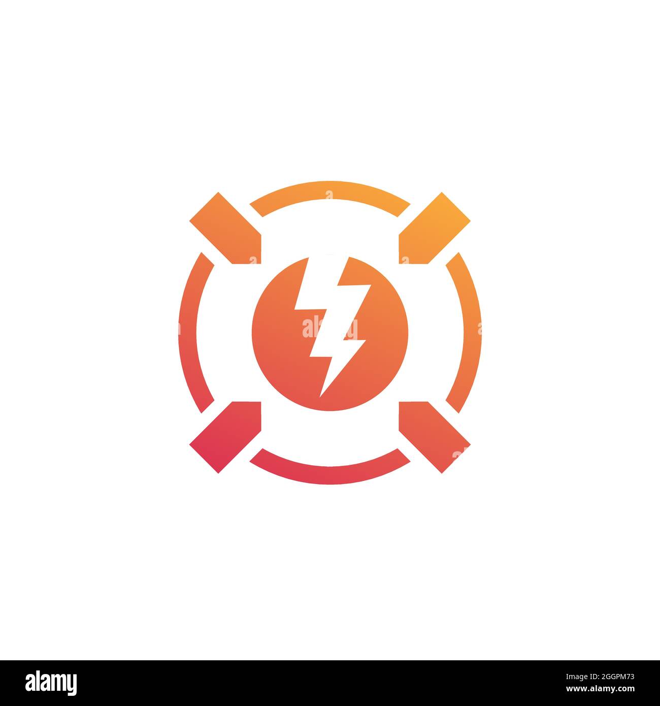 negative, influence impact icon on white Stock Vector Image & Art - Alamy