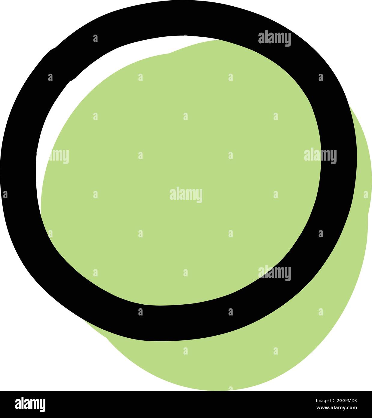 Dark Green Circle Outline
