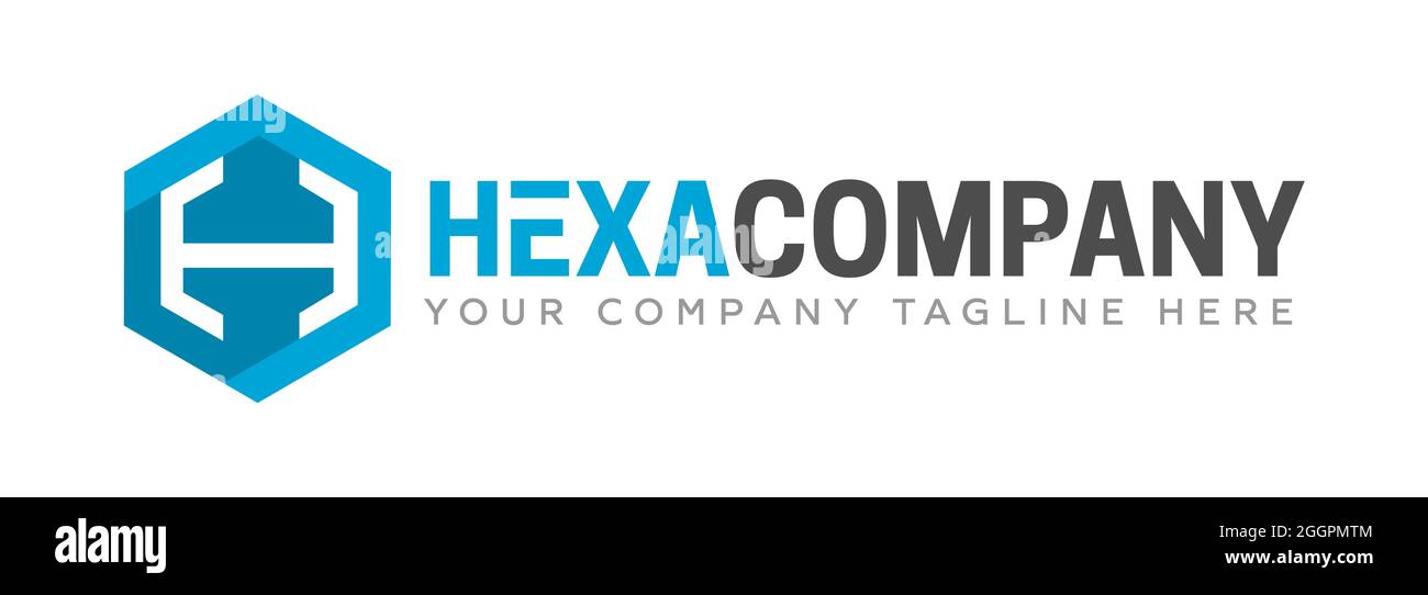 H Hexa Vector Logo Template Stock Vector Image & Art - Alamy