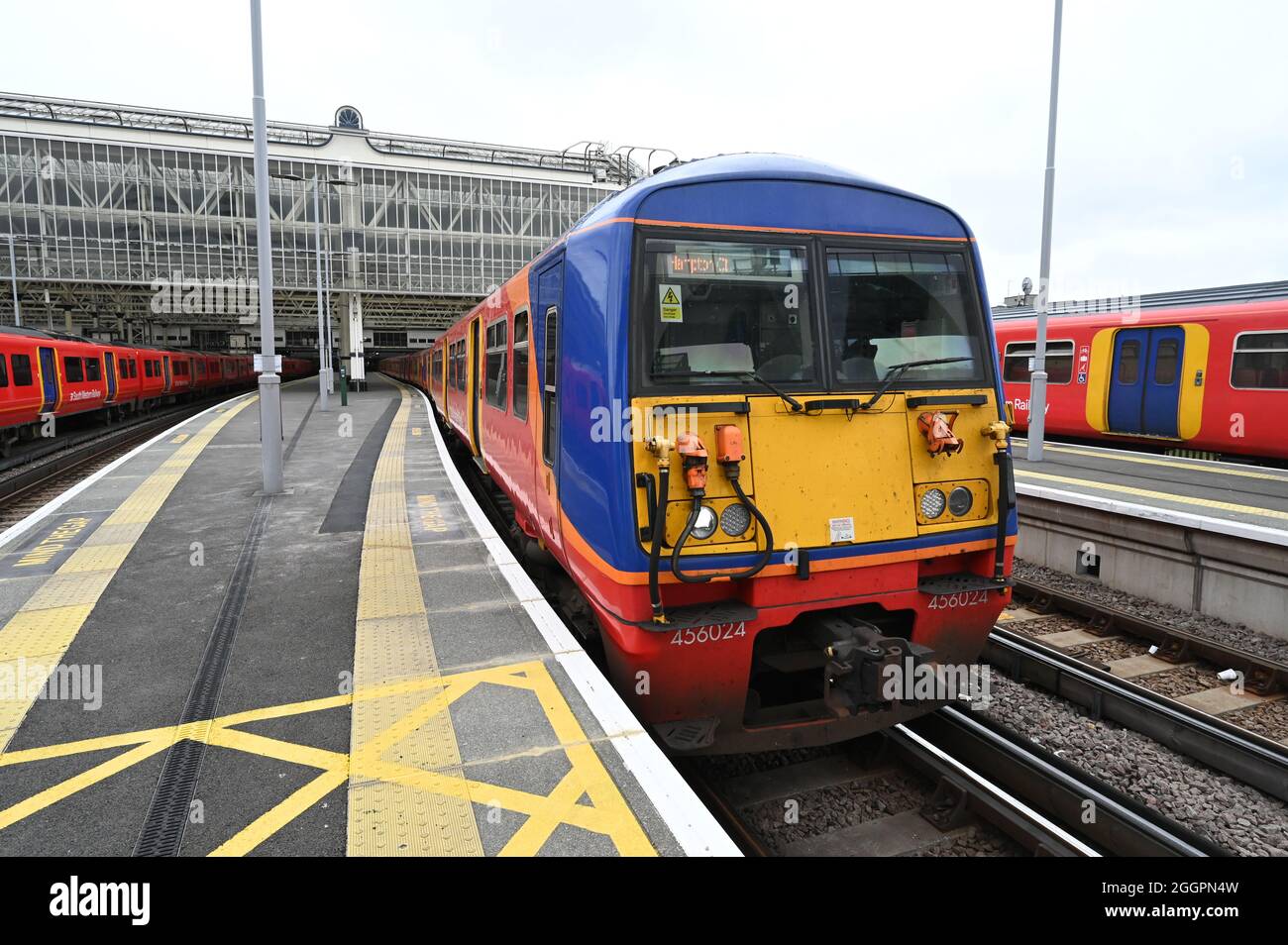 Trains at Waterloo station on 3 Sept 2021 Stock Photo - Alamy