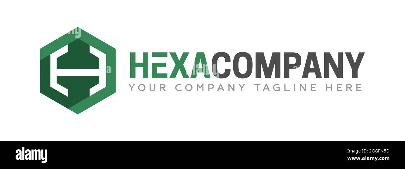 H Hexa Flat Logo Design Stock Vector Image & Art - Alamy