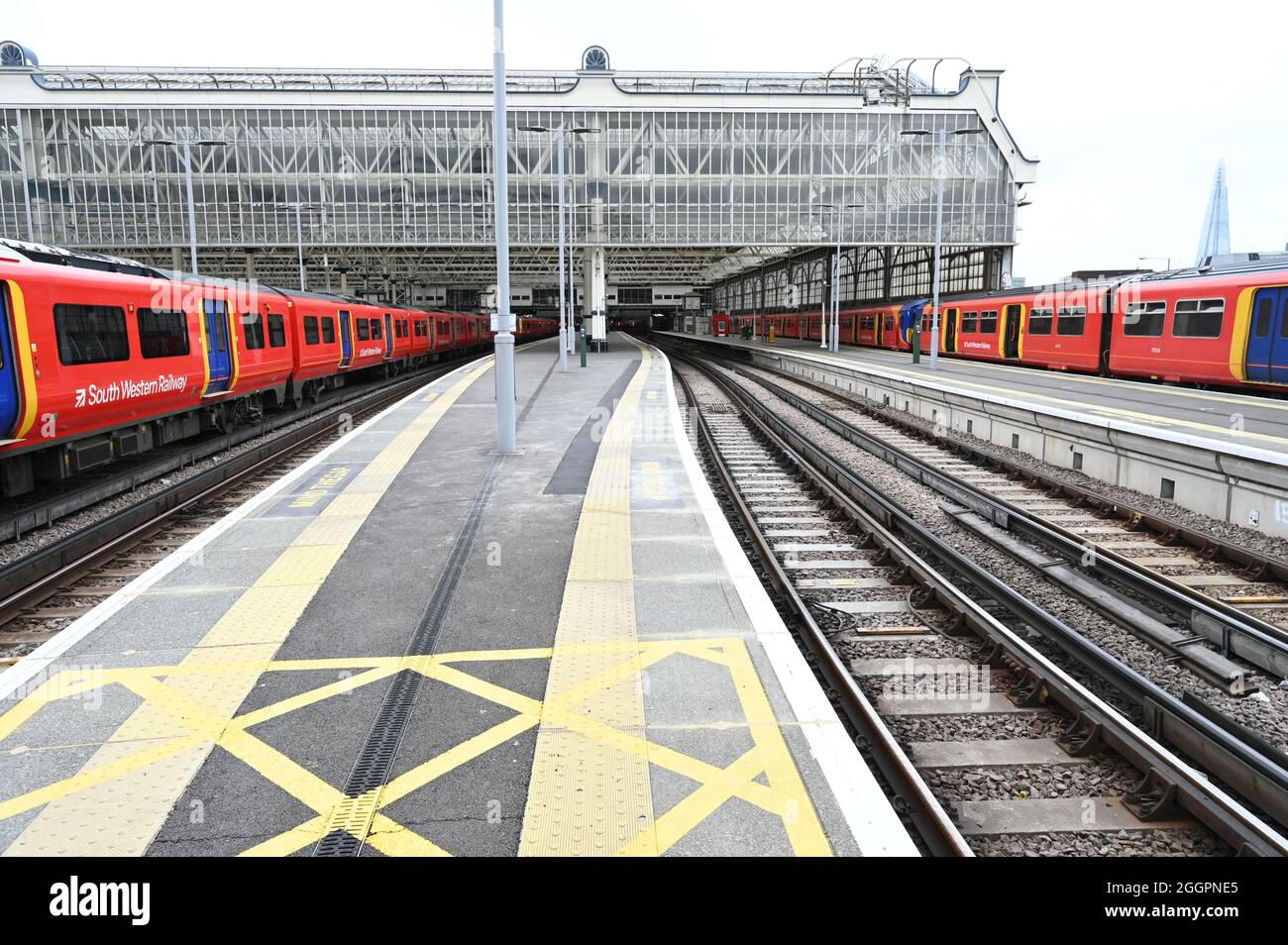 Trains at Waterloo station on 3 Sept 2021 Stock Photo - Alamy