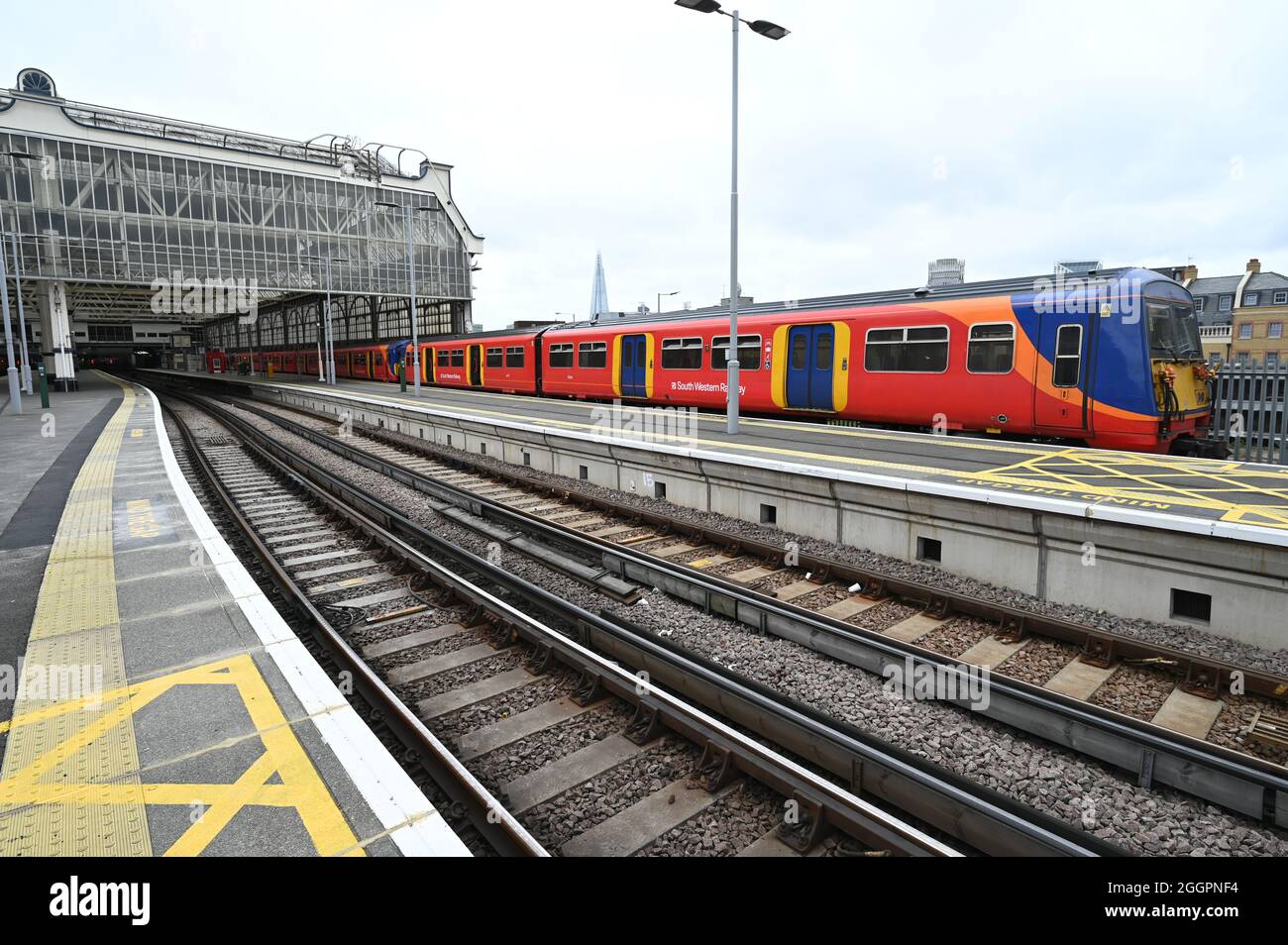 Trains at Waterloo station on 3 Sept 2021 Stock Photo - Alamy