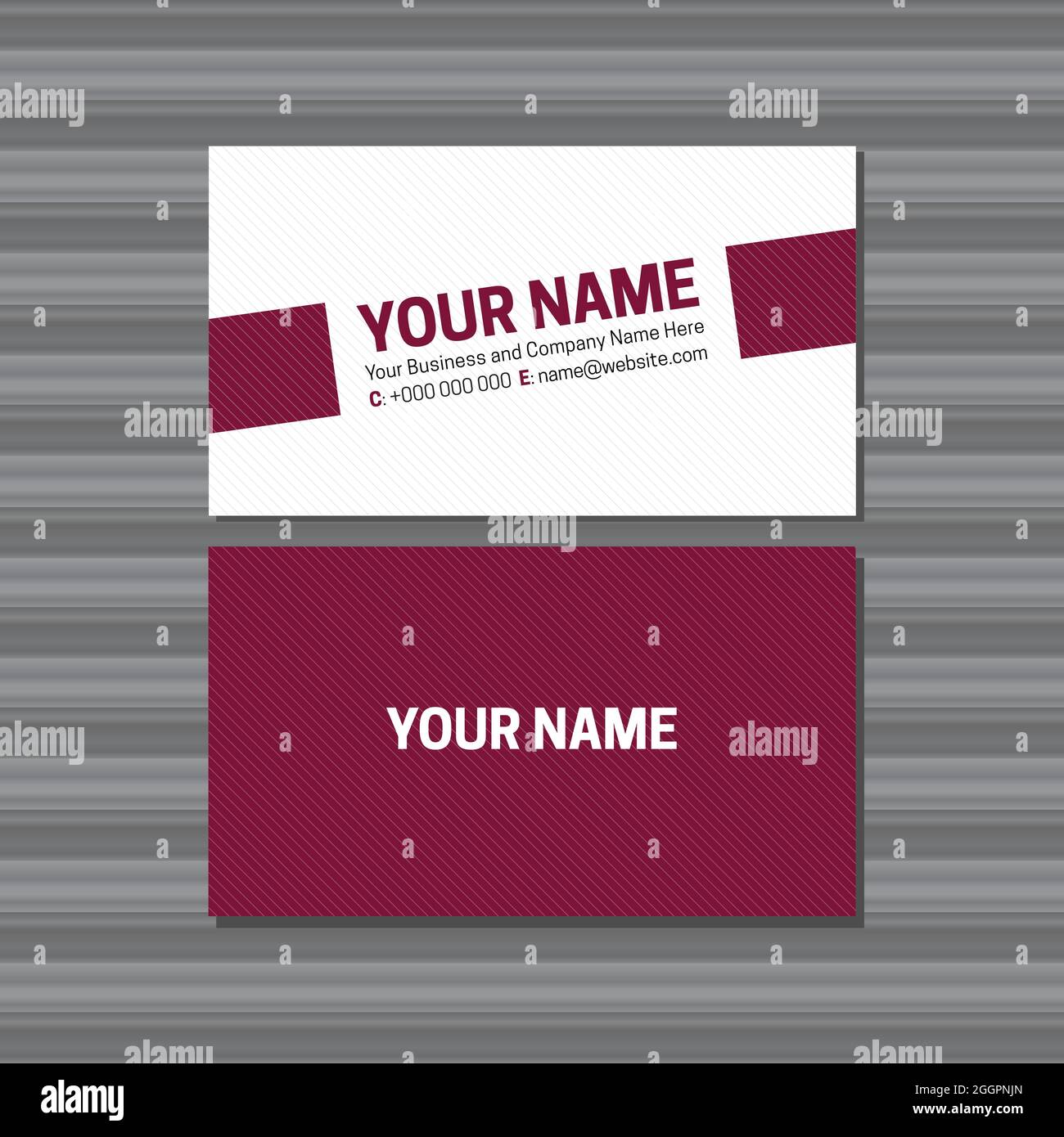 Personal Business Card Template without Logo Stock Vector Image & Art ...