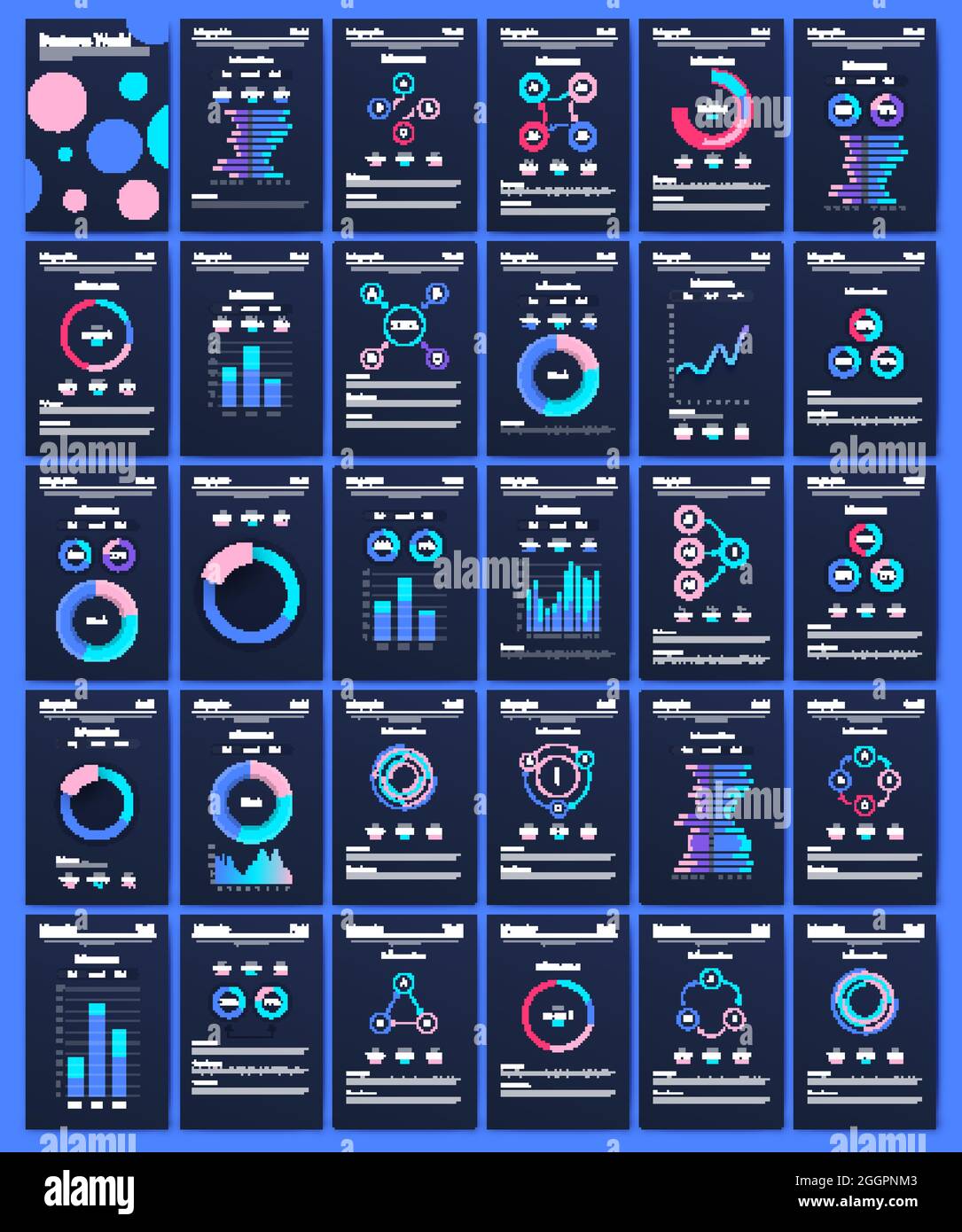 Vector graphics infographics with mobile phone. Template for creating ...