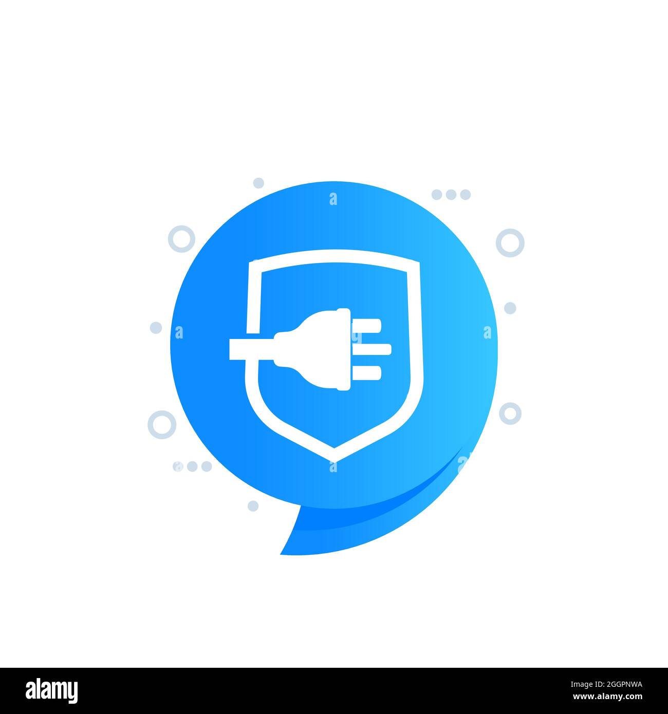 uk electric plug with shield vector icon Stock Vector Image & Art - Alamy