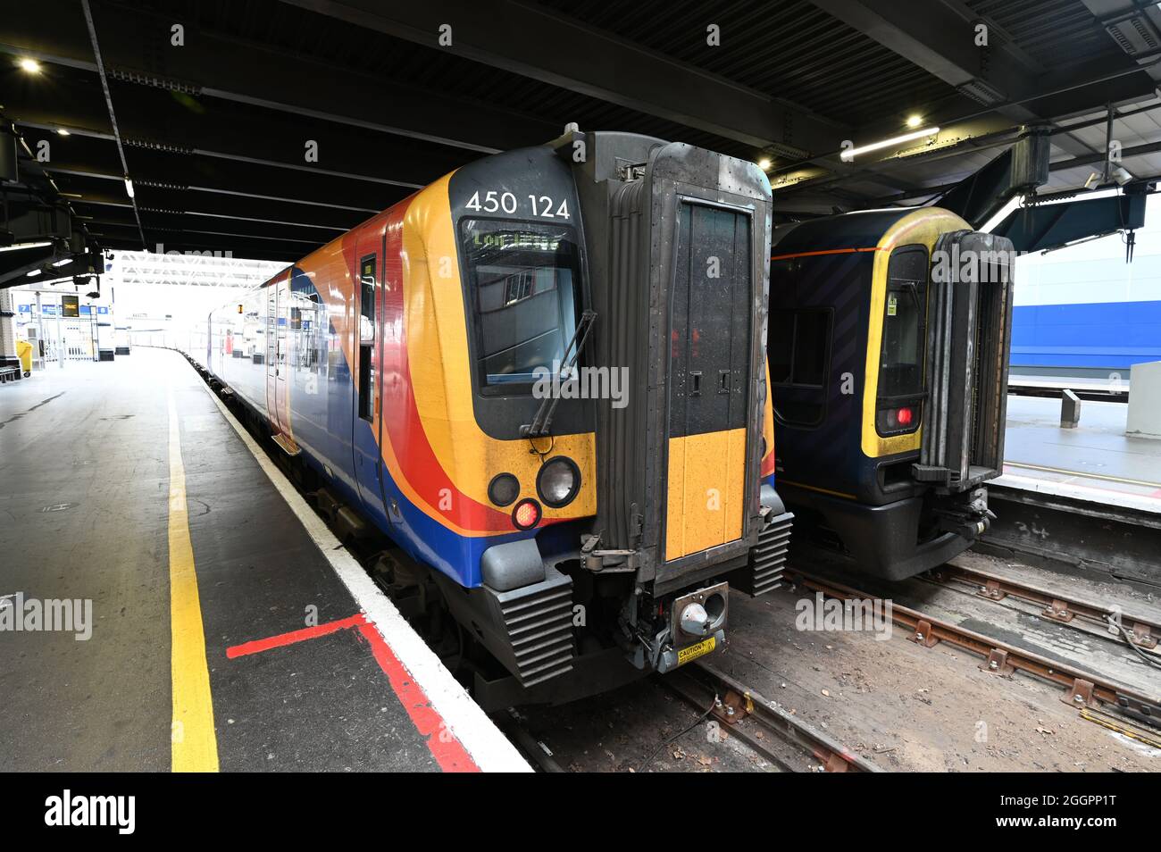 Trains at Waterloo station on 3 Sept 2021 Stock Photo - Alamy