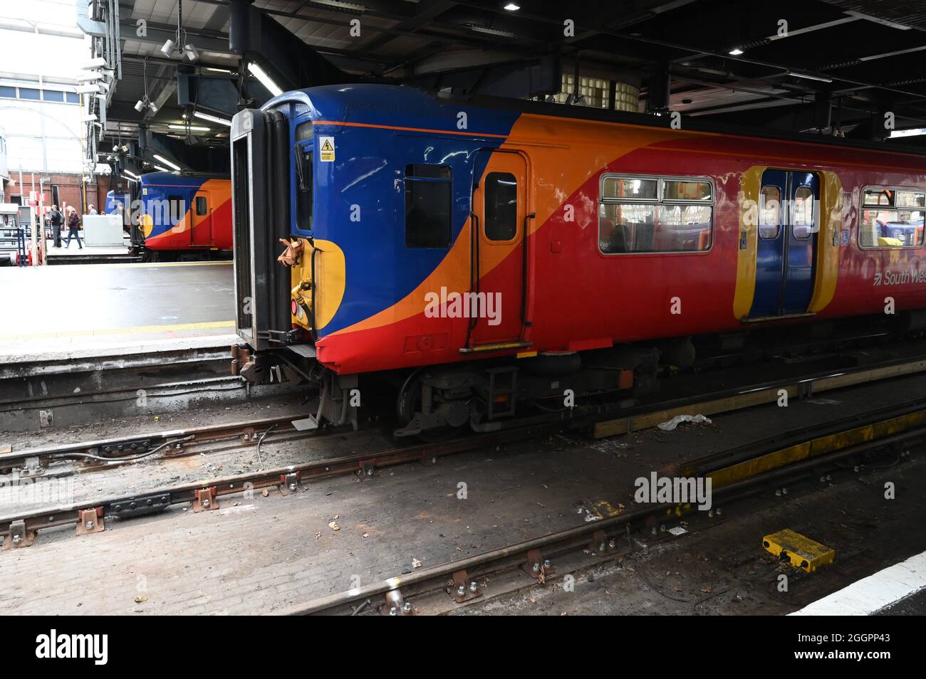 Trains at Waterloo station on 3 Sept 2021 Stock Photo - Alamy
