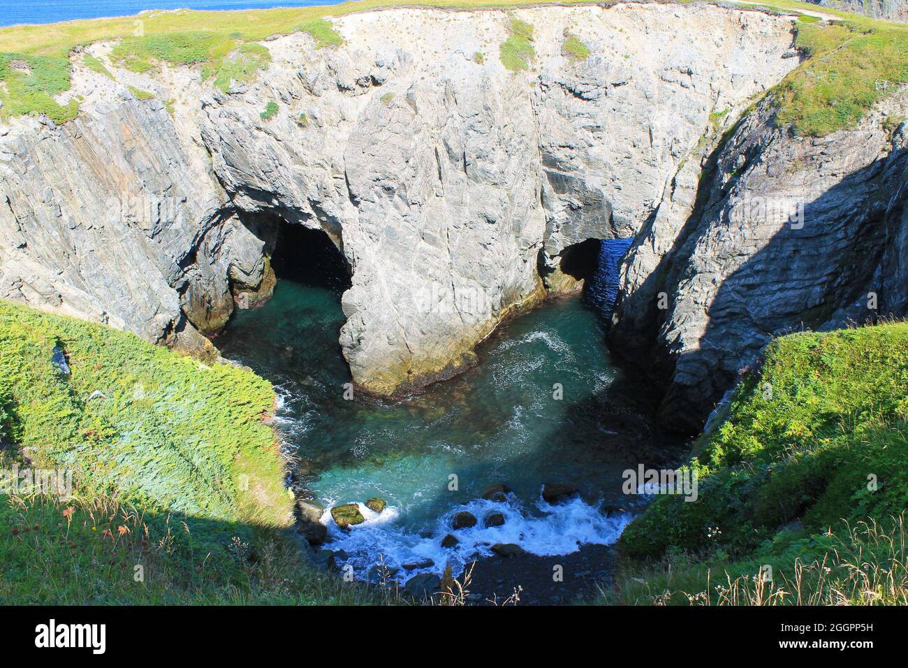 The natural rock formation known as the Dungeon, Dungeon Provincial ...