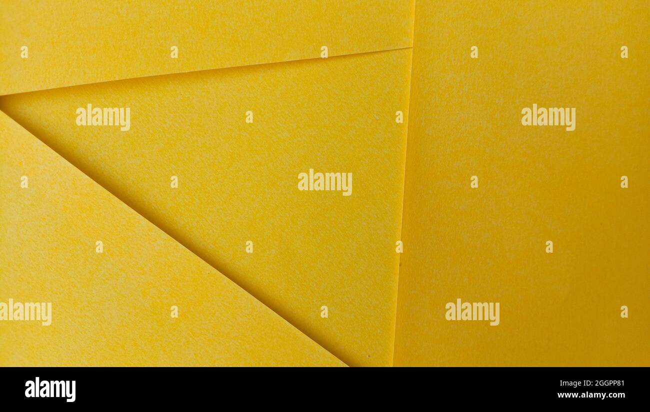 Abstract yellow background of geometric shapes Stock Photo - Alamy
